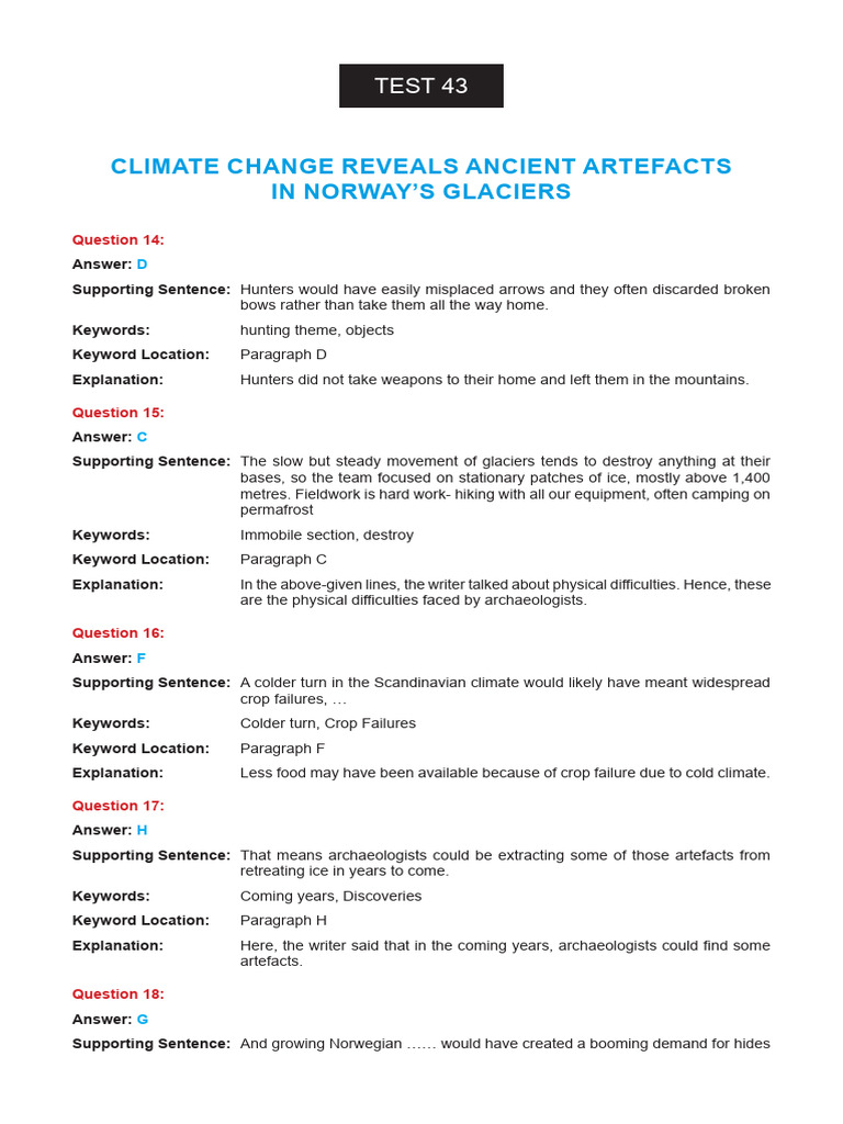 Climate Change Uncovers Norway's Artefacts | PDF | Artifact ...