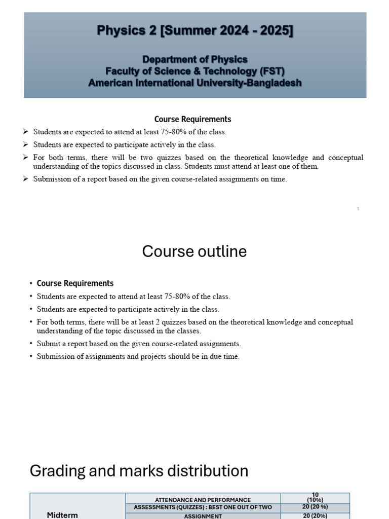 Lecture 1 Physics 2 Summer 2024-25 | PDF | Temperature | Mole (Unit)