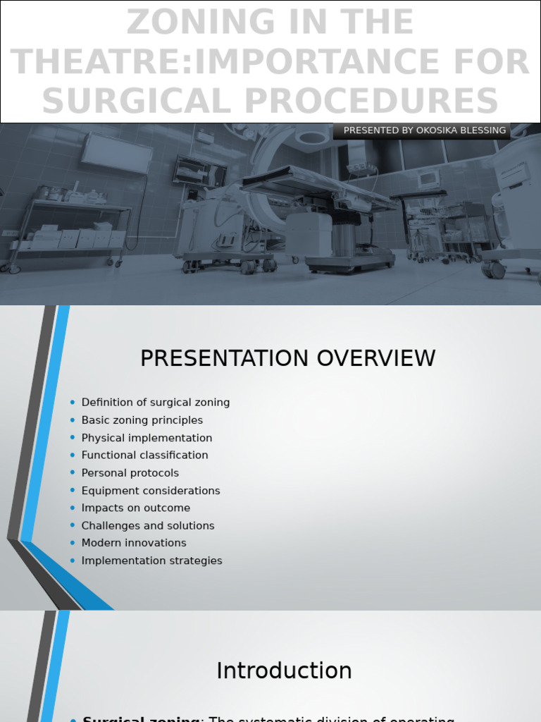 Surgical Zoning in Operating Theatres | PDF | Operating Theater | Surgery
