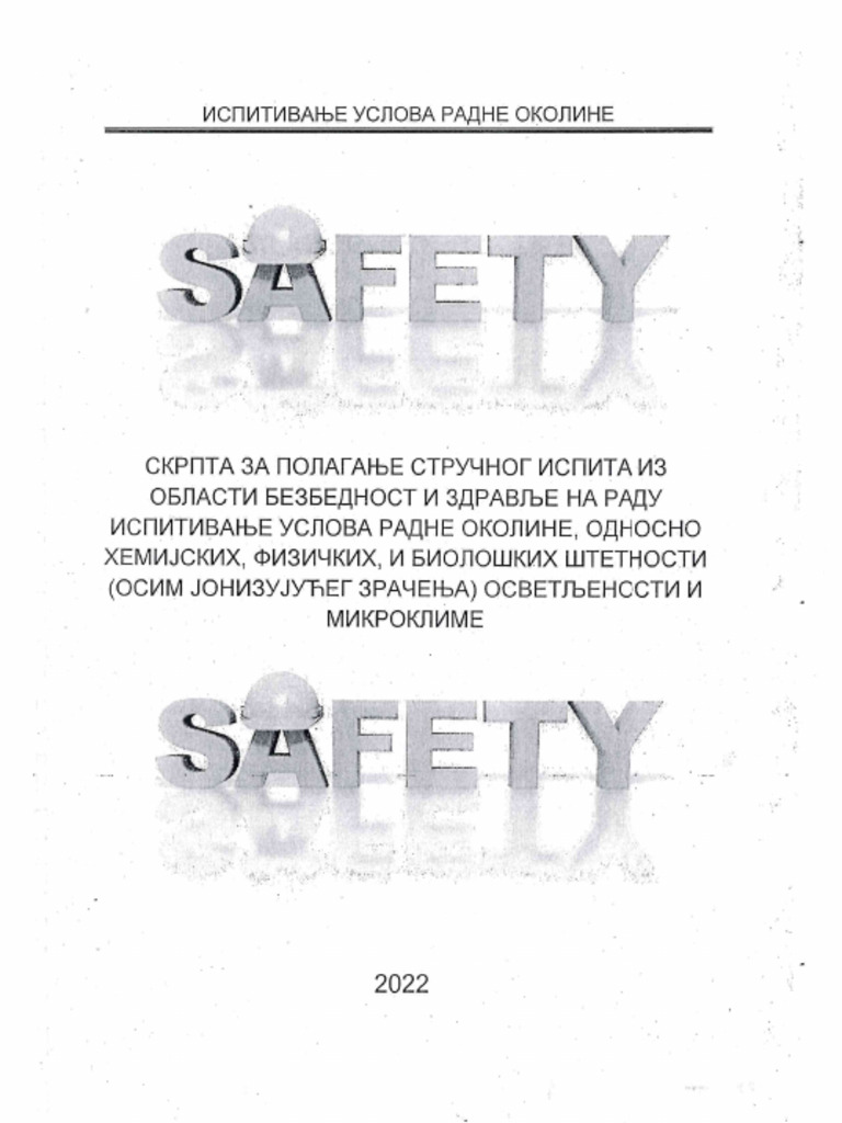 Ispitivanje Uslova Radne Okoline | PDF