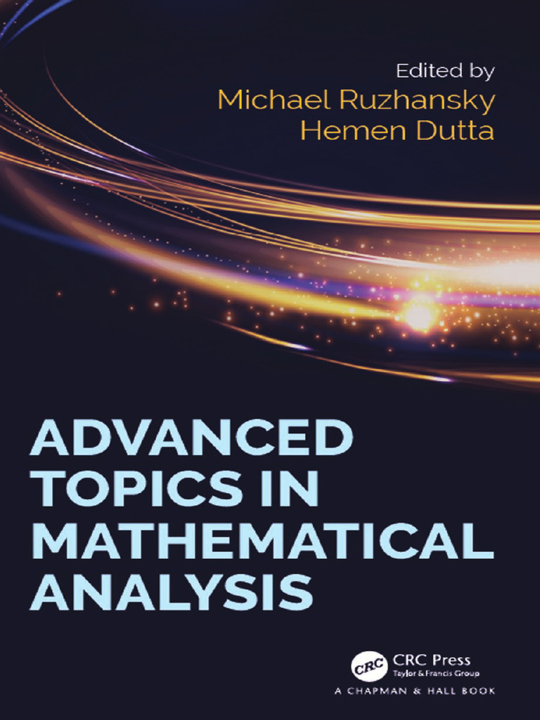Advanced Topics in Mathematical Analysis (Ruzhansky-Dutta (Eds ...