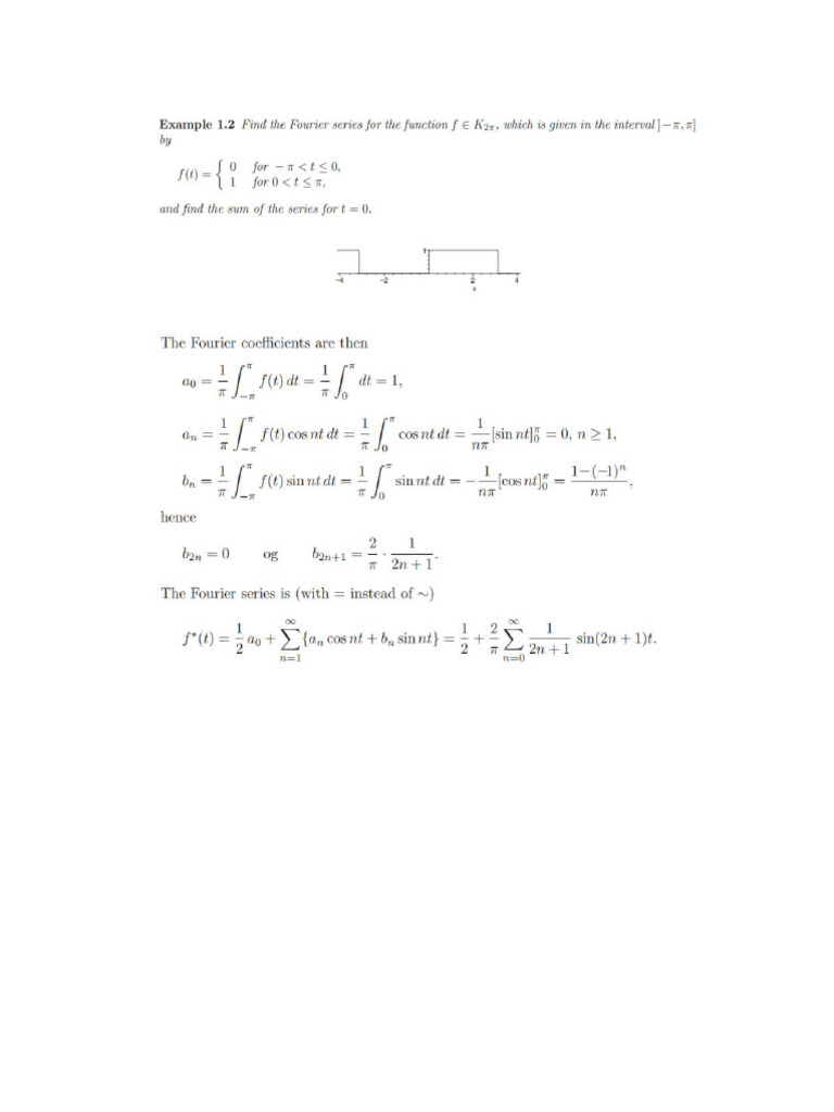 Example of Fourier Series | PDF