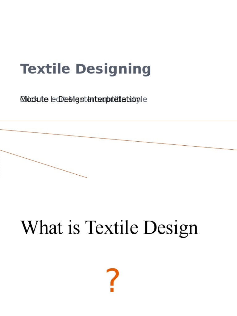 Textile Designing: Click To Edit Master Subtitle Style | PDF | Textiles ...