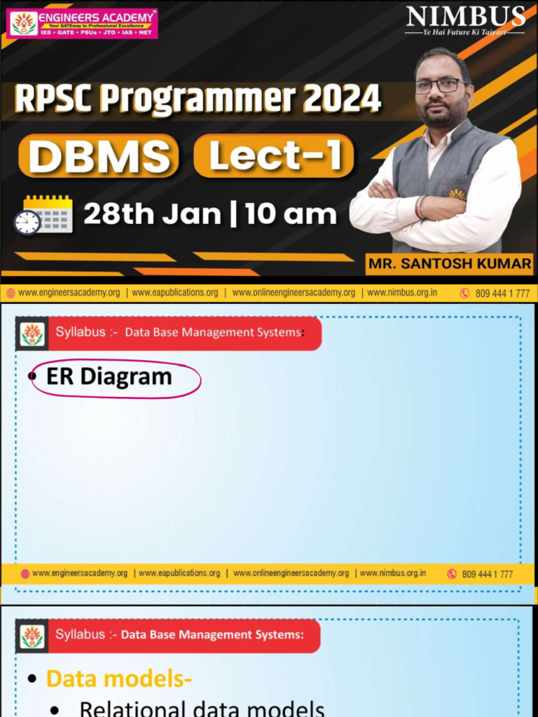 01 DBMS Introduction To DBMS | PDF