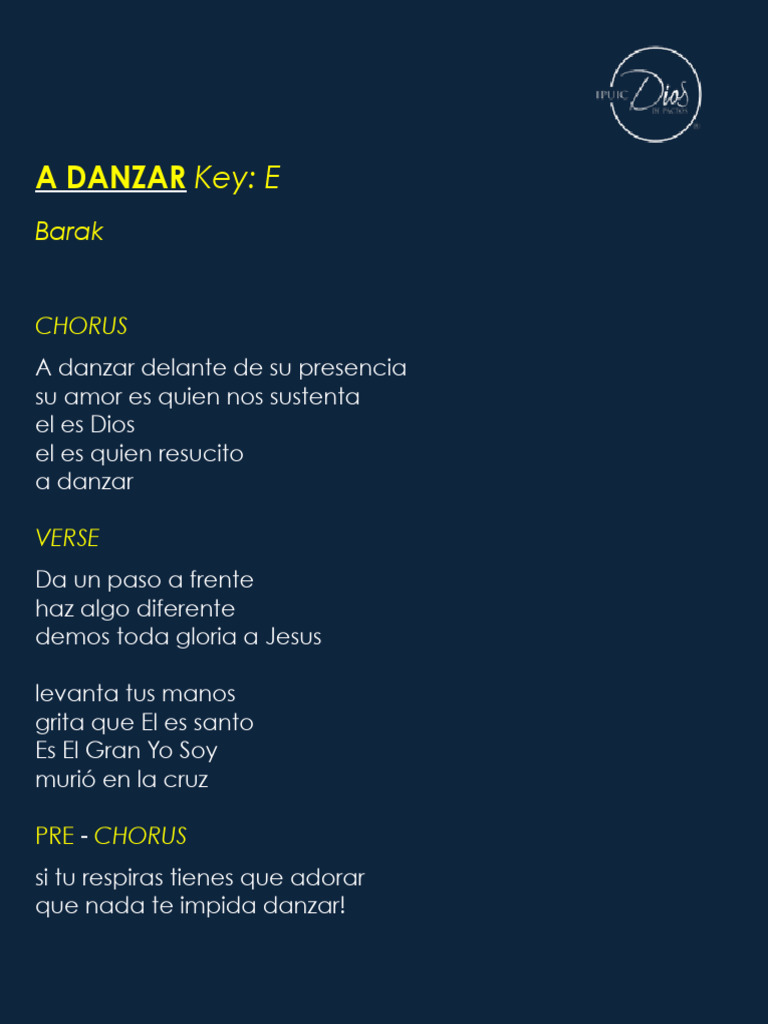 A Danzar letra | PDF