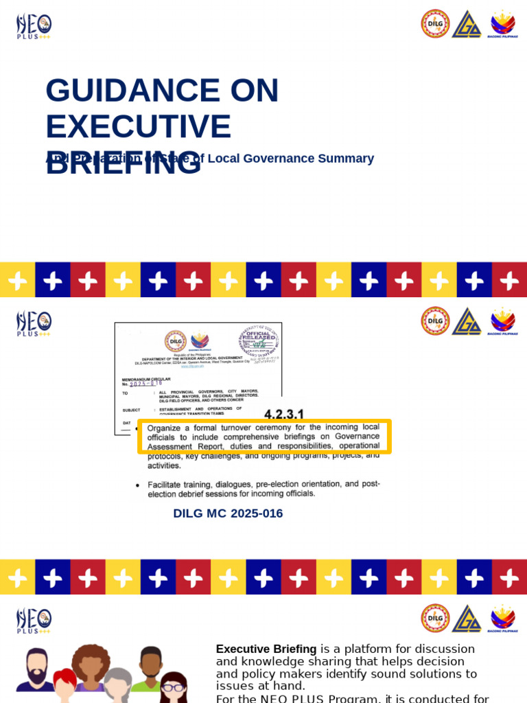 NEO Plus Program: Local Governance Briefing | PDF