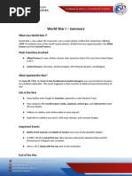 WWI: A Comprehensive Overview | PDF | History