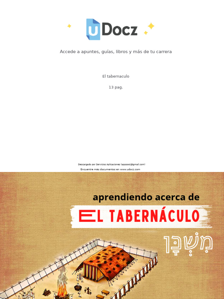 El Tabernaculo 979628 Downloadable 6155100 | PDF | Tabernáculo | Templo ...