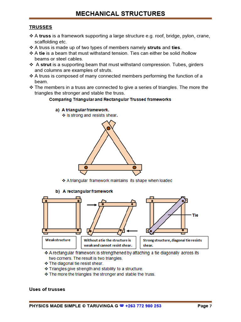 Mechanical-Structures 3 Ruby | PDF | Truss | Construction
