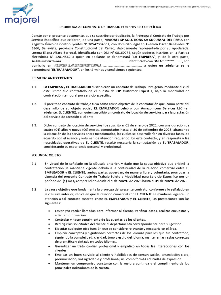 Amazon - Presencial - Full Time-Op Customer Expert I 1m - Encrypted | PDF | Tiempo de trabajo ...