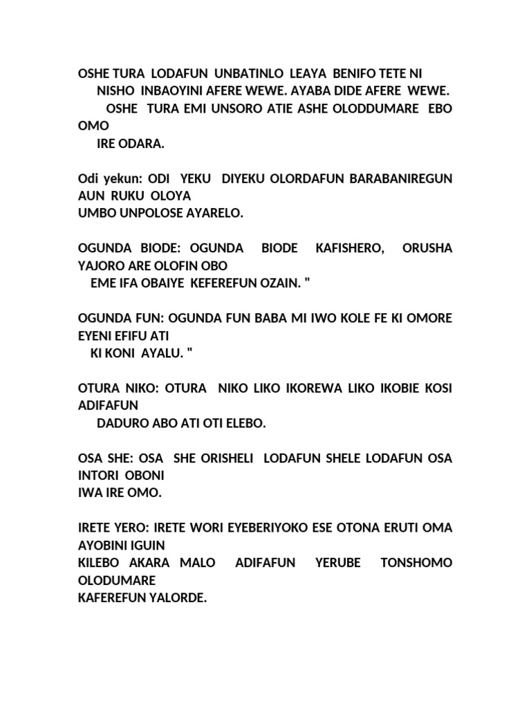 Signos de Obba Eggun para Paraldo | PDF