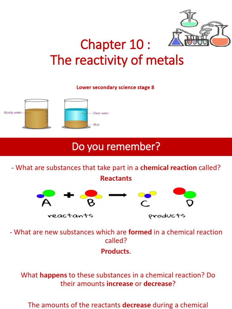 Reactivity of Metals and Their Reactions | PDF | Chemical Reactions | Acid