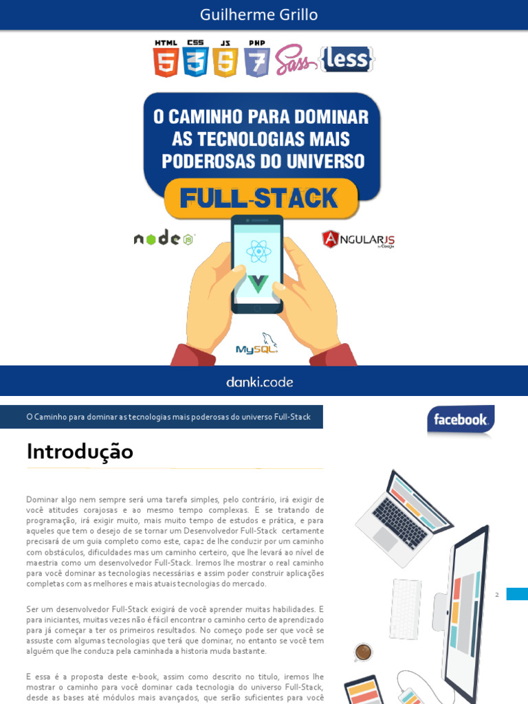 O Caminho Para Dominar as Tecnologias Mais Poderosas Do Universo Full-Stack | PDF | Script Java ...