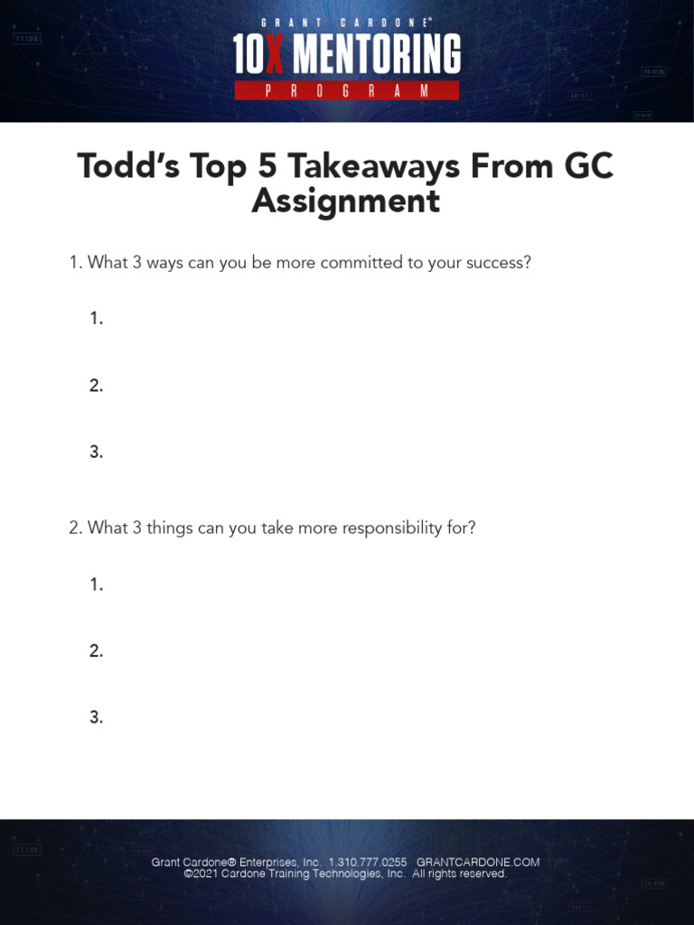 2.4.21 - Todd Straugh - Todd's Top 5 Takeaways From GC | PDF