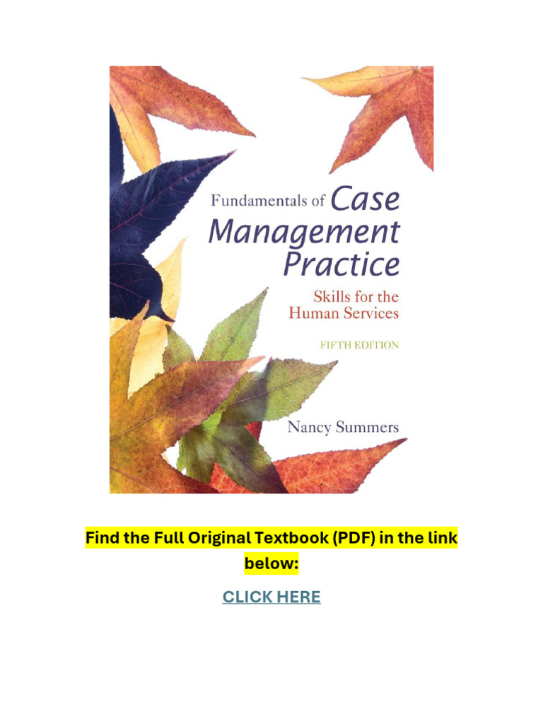 Fundamentals of Case Management Practice. Skills For The Human Services ...