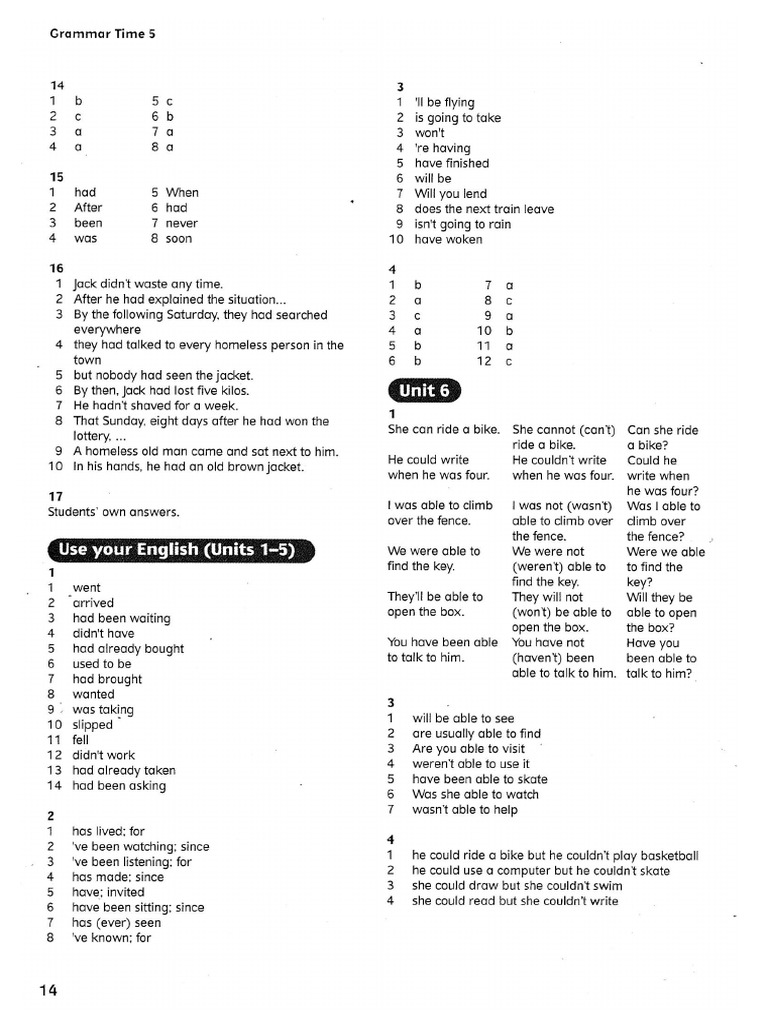 New Grammar Time Teacher Book 5-15 | PDF