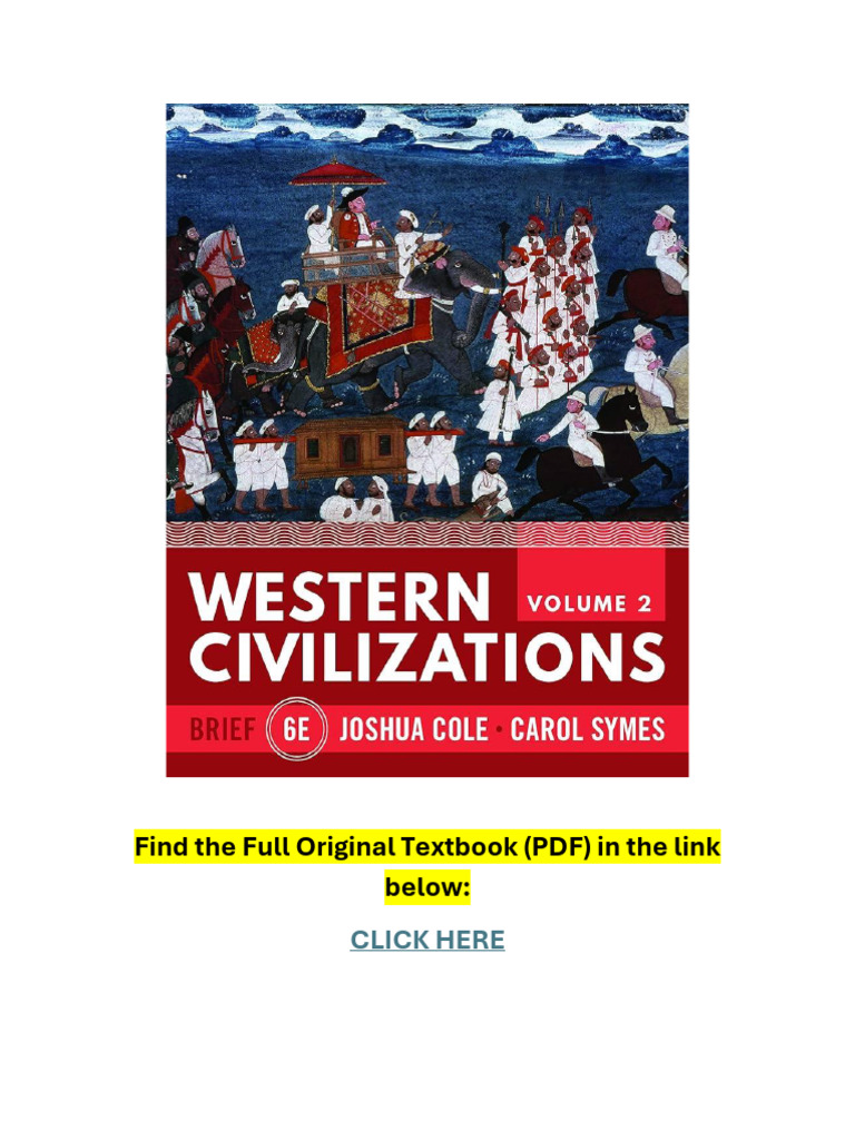 Western Civilizations Volume 2 Overview | PDF | Institution | Pedagogy