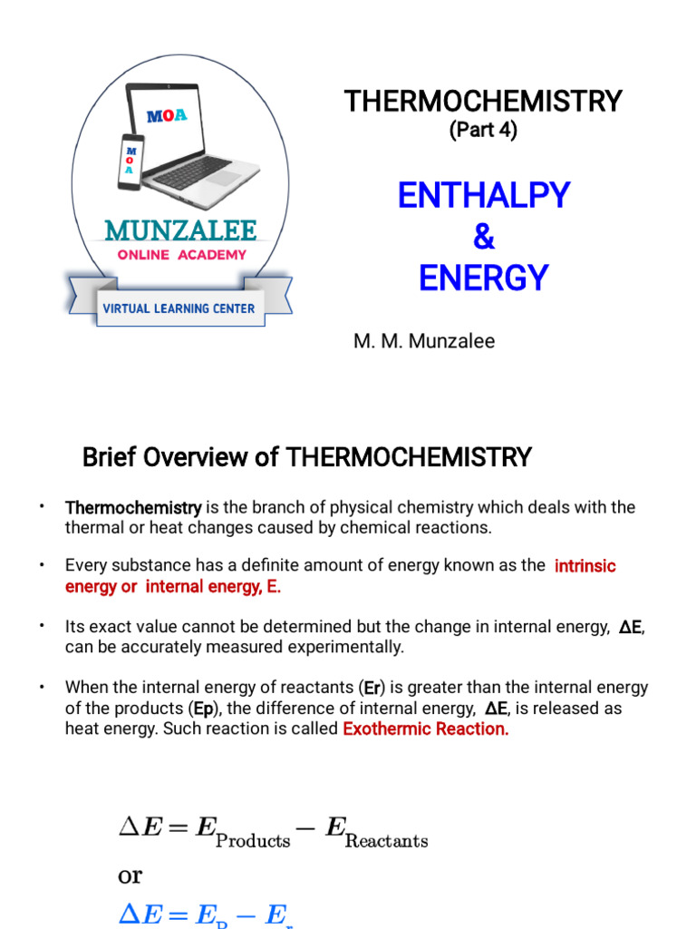 Thermochemistry: Enthalpy & Energy Changes | PDF | Enthalpy | Heat