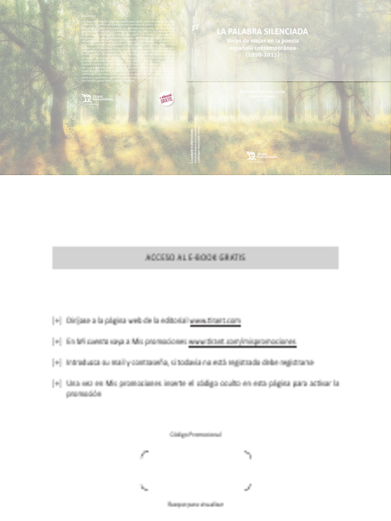 La Palabra Silenciada - Voces de Mujer en La Poesía Española ...