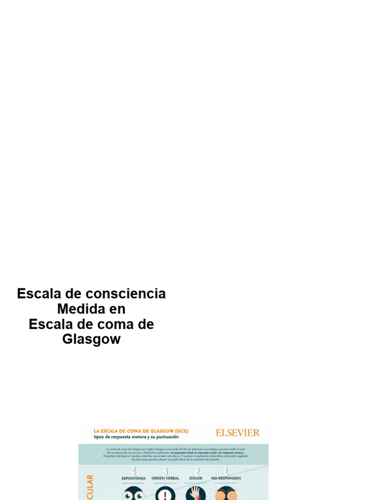 Escala de Coma de Glasgow (ECG) | PDF