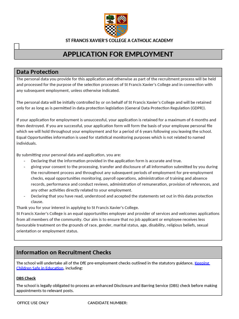 SFX Application Form | PDF | Justice | Crime & Violence