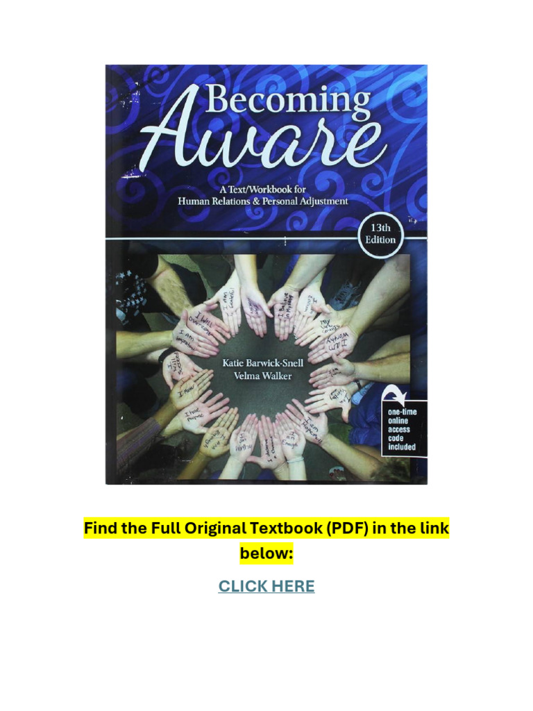 Becoming Aware: Human Relations Workbook | PDF | Learning | Communication