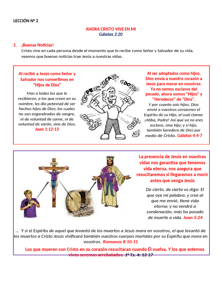 Lecc 2 Ahora Cristo Vive en Ti | PDF | Cristo (título) | Jesús