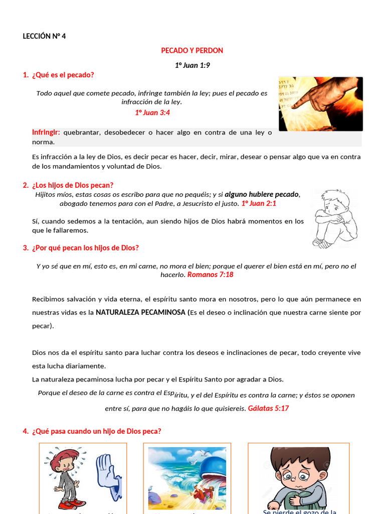 Lecc 4 Pecado y Perdon | PDF | Pecado | Perdón