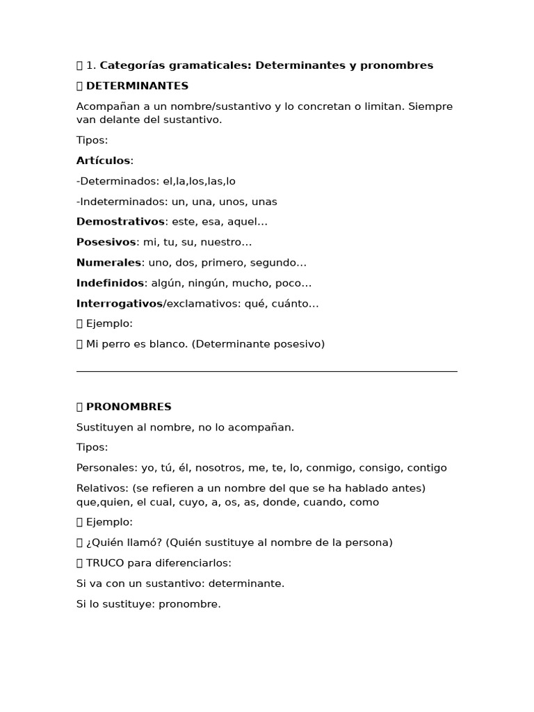 Repaso Lengua | PDF | Verbo | Morfología