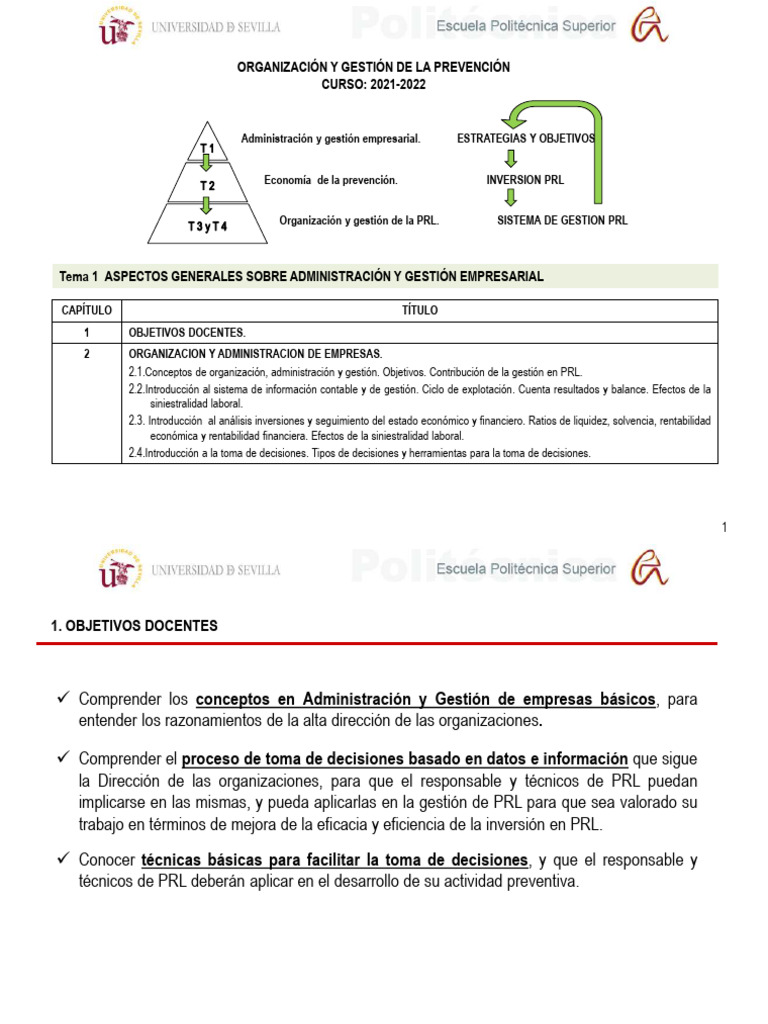 Tema 1 Aspectos Generales Sobre Administración y Gestión Empresarial | PDF | Apalancamiento ...
