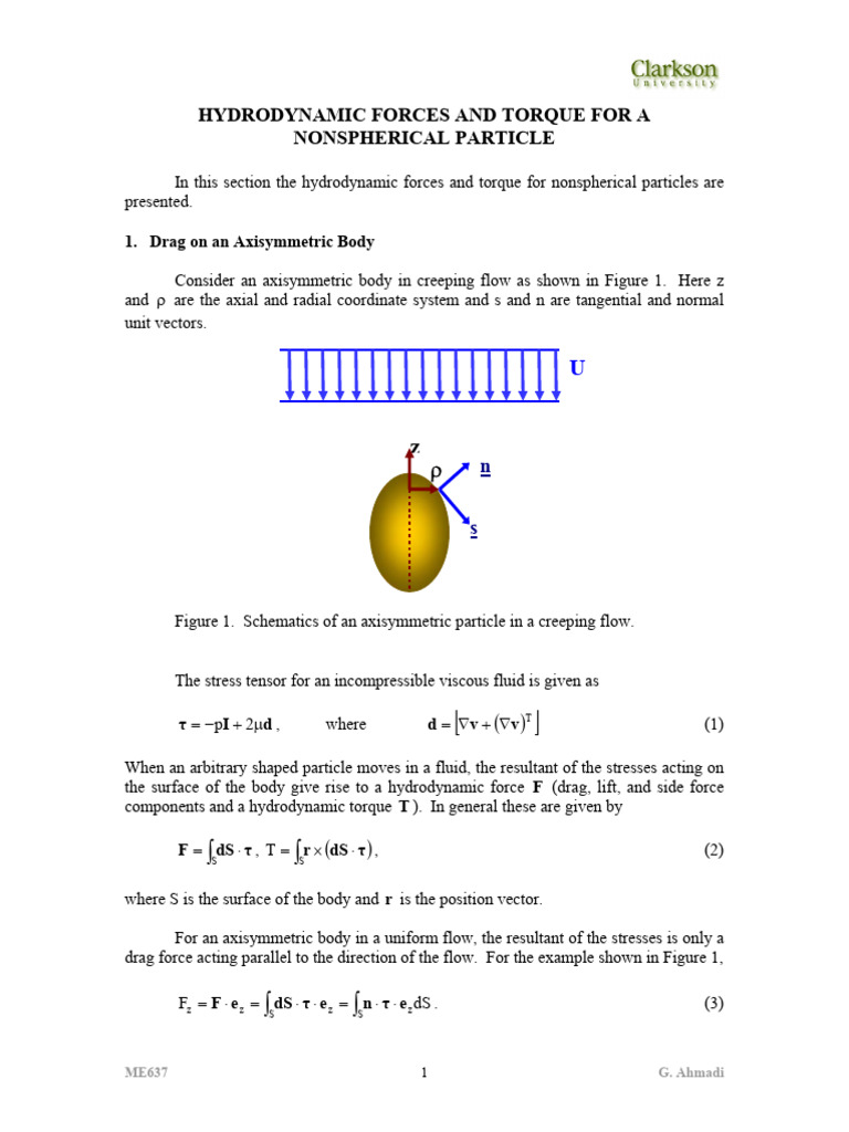 ME537-05 ForcesTorqueNonsph | PDF | Coordinate System | Stress (Mechanics)