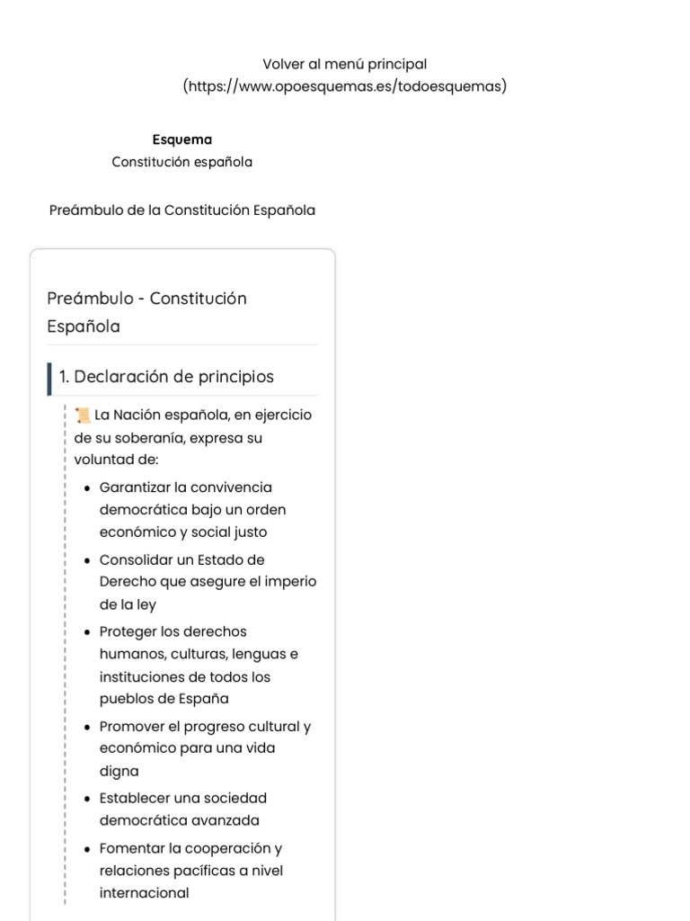 Principios y Derechos de la Constitución Española | PDF | Legislador ...