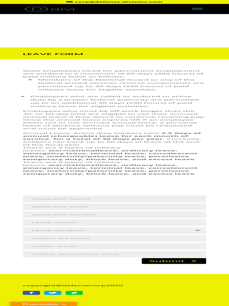 Military Leave Approval Form Guide | PDF