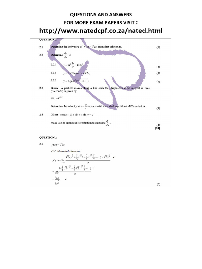 Module 2 Differentiation | PDF