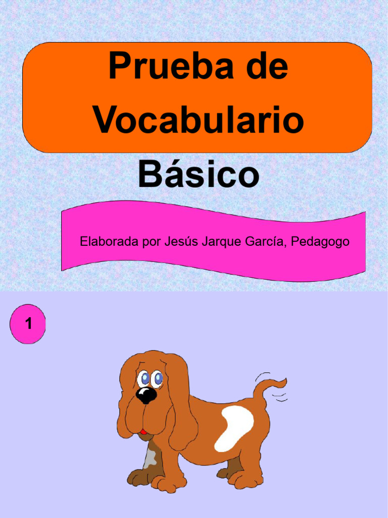 Vocabulario Basico Pdf