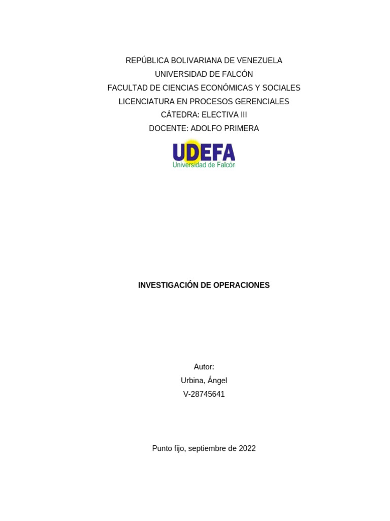 Ensayo Electiva Iii | PDF | La investigación de operaciones | Toma de decisiones