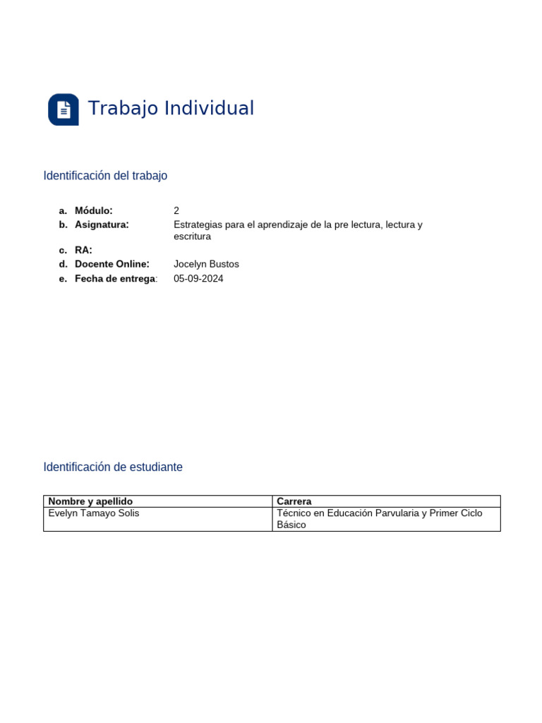 Evelyn Tamayo Estrategia para El Aprendizaje | PDF | Literatura ...