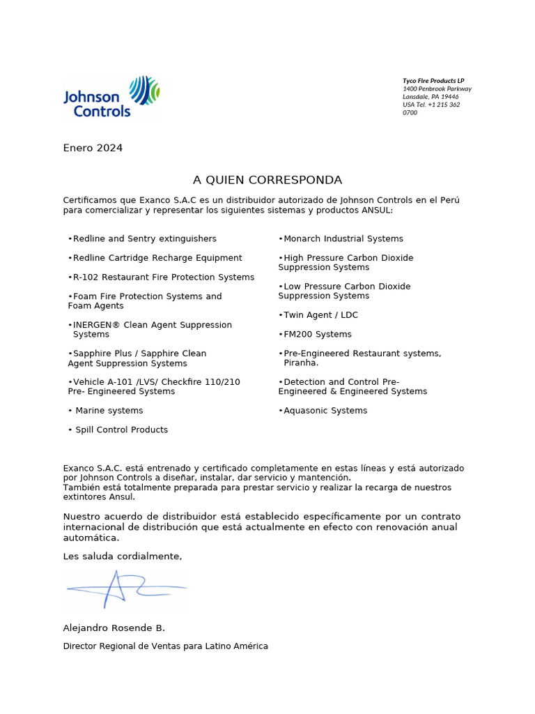 Certificación Ansul para Editar | PDF