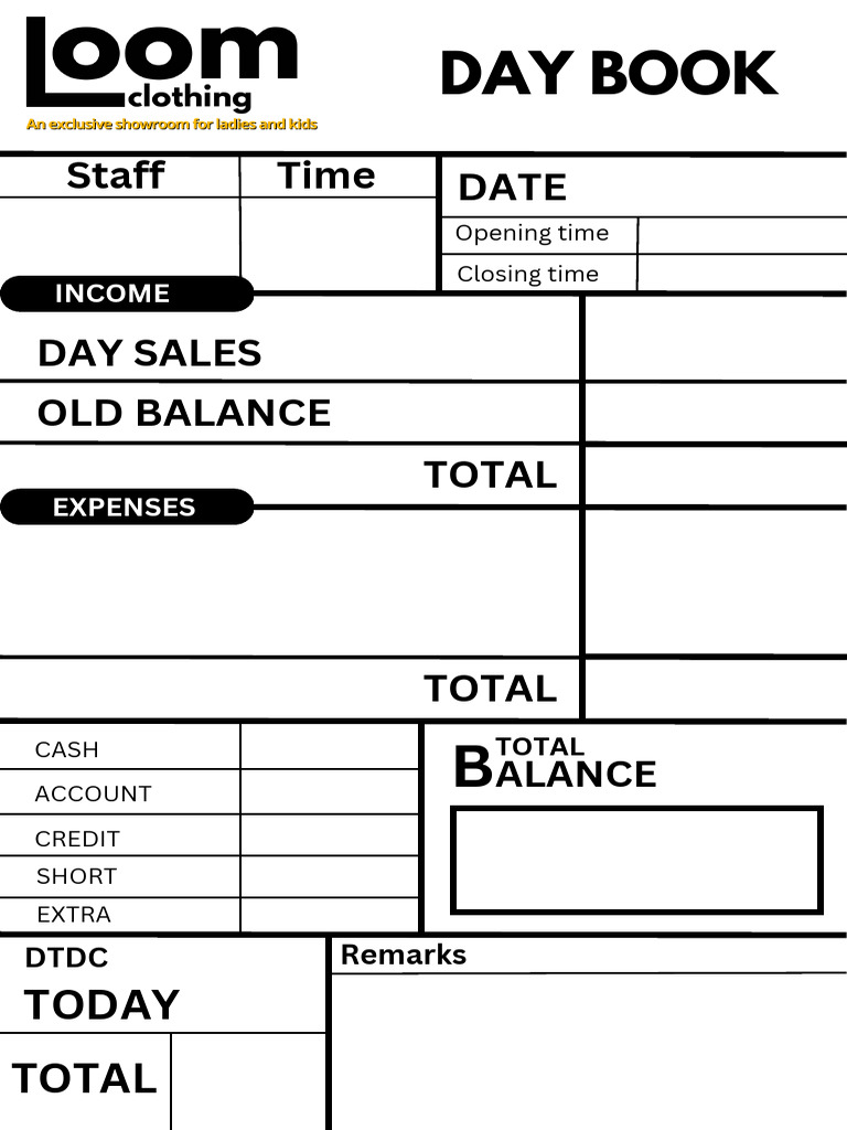 Day Book | PDF