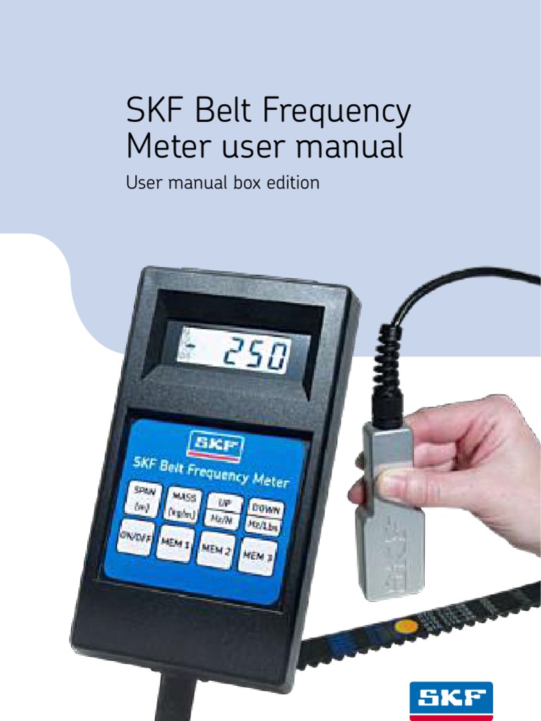 Manual Tension Skf | Belt (Mechanical) | Calibration