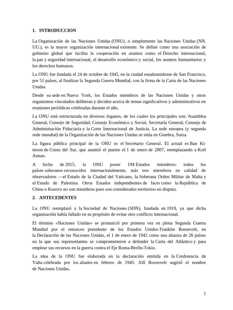 DDHH y Onu | PDF | Naciones Unidas | Relaciones internacionales