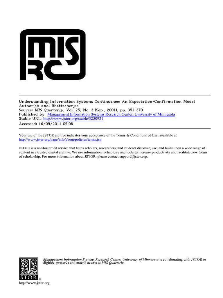 BHATTACHERJEE.A. 2001.understanding Information Systems Continuance ...