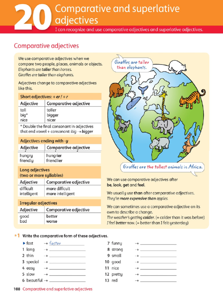 Comparative and Superalative Level III | PDF | Adjective | Linguistics