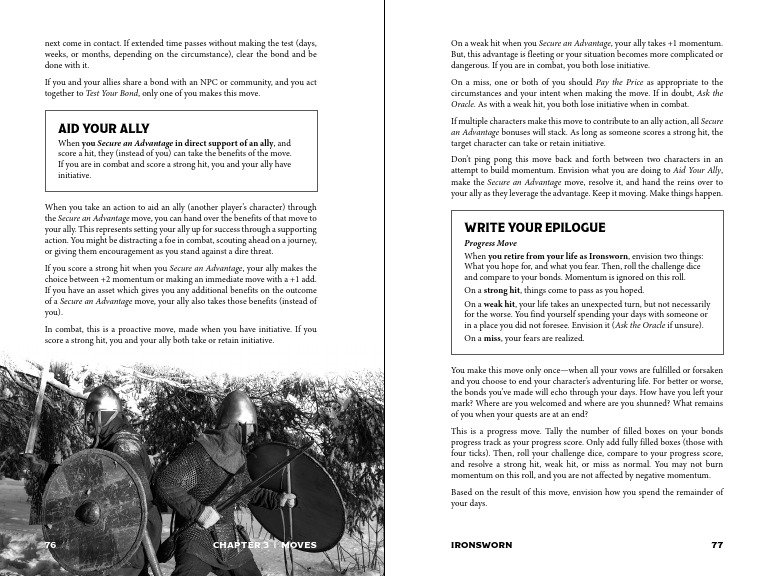 Ironsworn Rulebook Spreads 44 | PDF