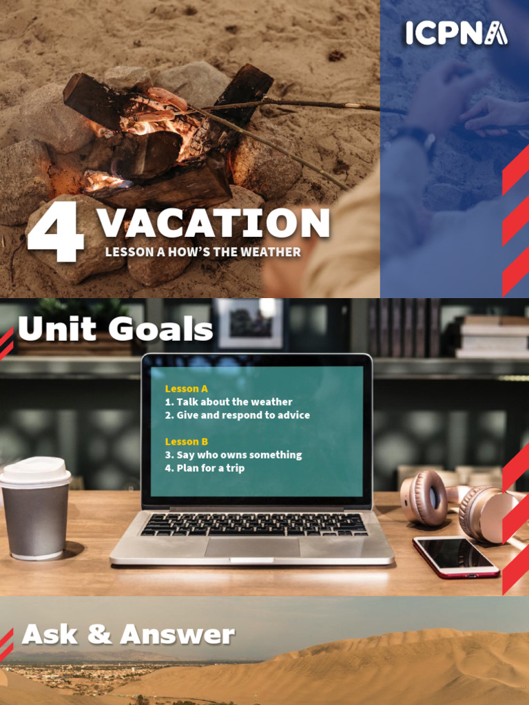 B06 - Unit 04 Vacation - Lesson A - For Students | PDF | Phrase | Question