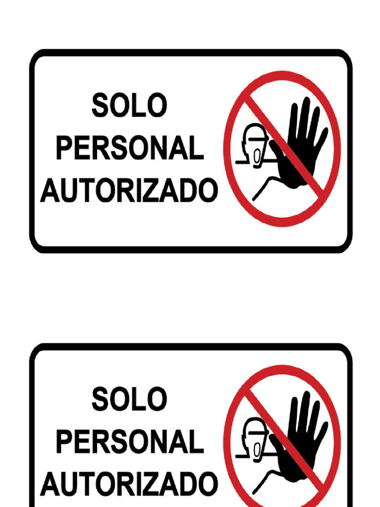 Solo Personal Autorizado | PDF