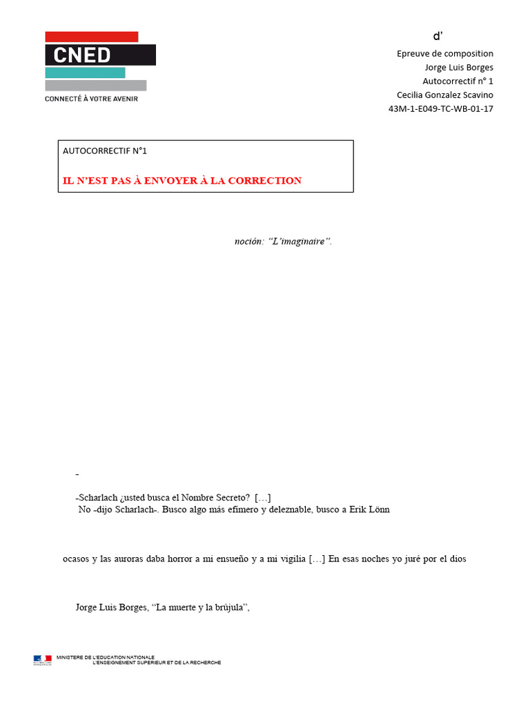 Corrige Compo | PDF | Cuentos