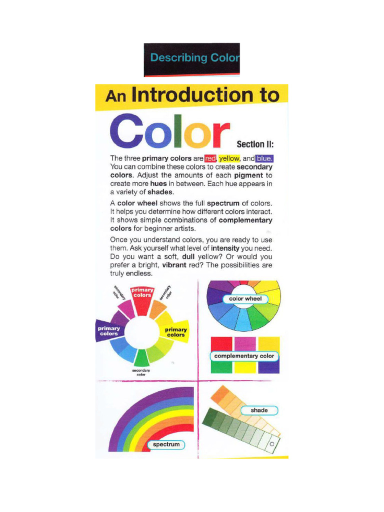 An Introduction To Color | PDF | Color | Hue