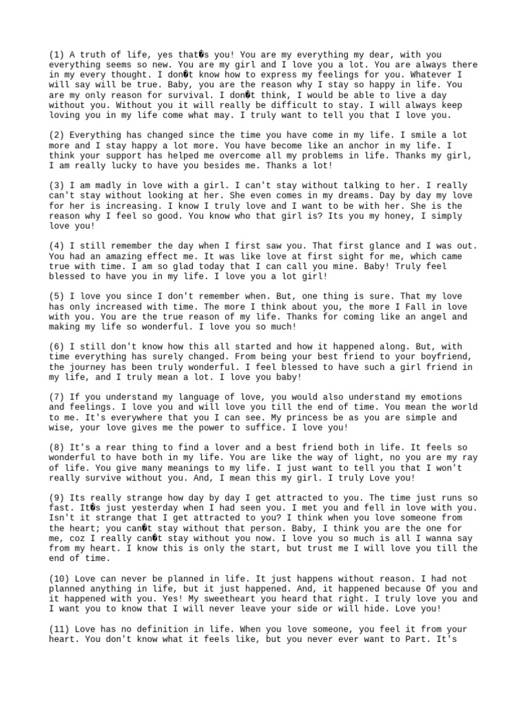 Love Letters For Her | PDF | Love