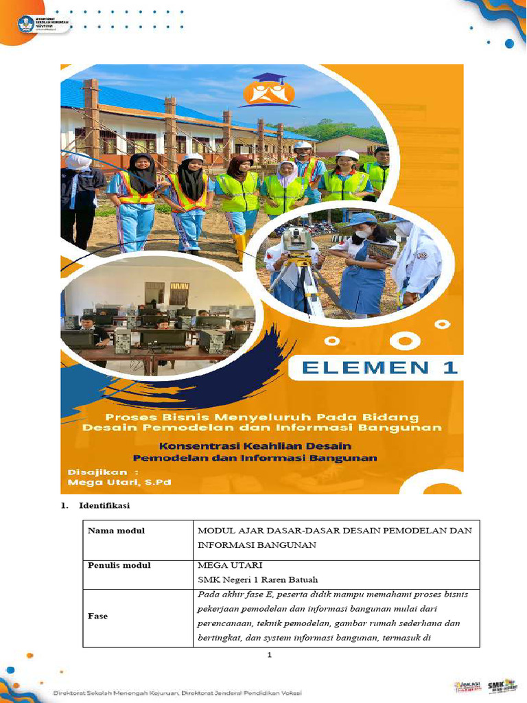 Modul Ajar DPIB Elemen 1 - Proses Bisnis Menyeluruh Pada Bidang Desain Pemodelan Dan Informasi ...